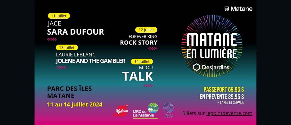 Matane en Lumière Desjardins | Tourisme Matane