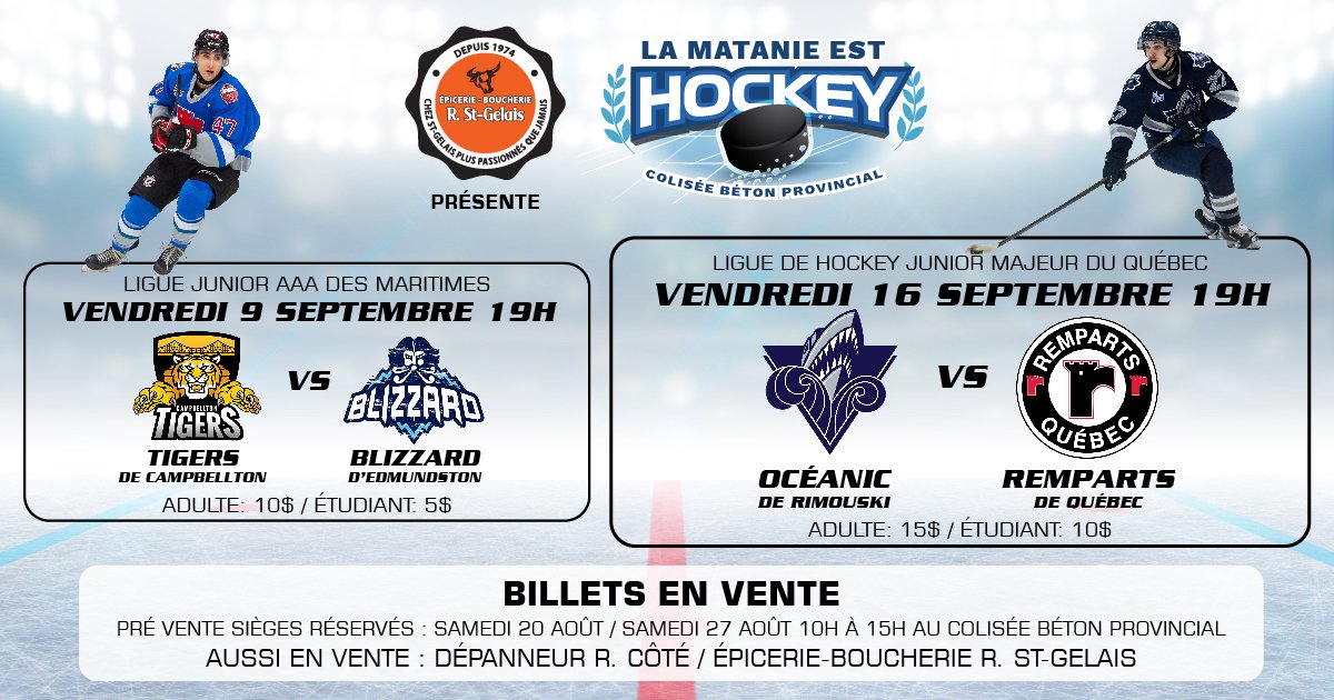 La Matanie est hockey | Tourisme Matane