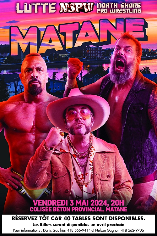 Pro Wrestling Event of Matane | Tourisme Matane